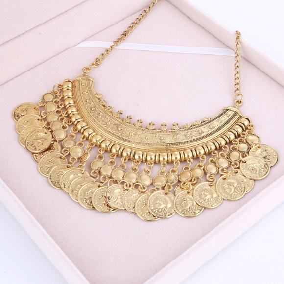 Star Posh | Jewelry | Antique Gold Bohemian Gypsy Coin Necklace | Poshmark